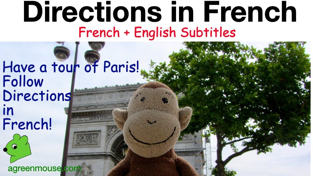 Directions in French on a tour of Paris - YouTube