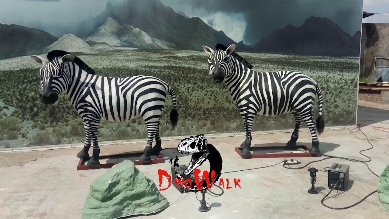 animatronic zebra - YouTube