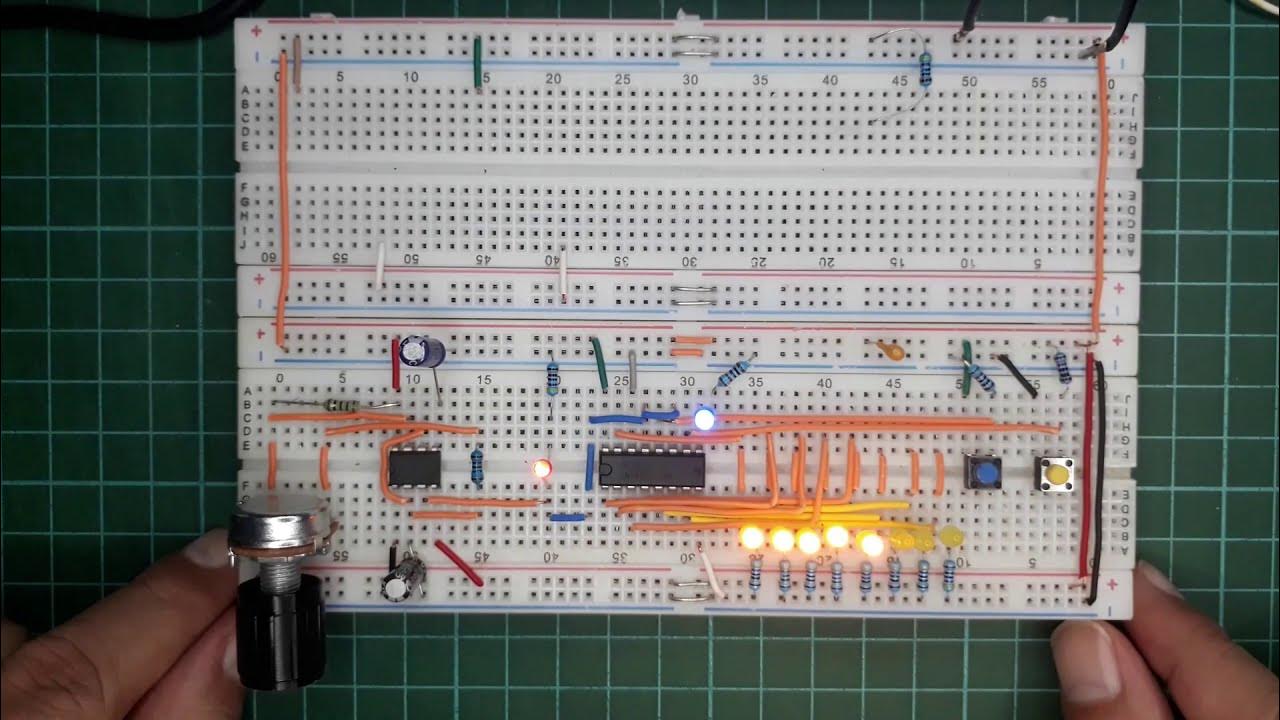 8 Bit Binary Counter 74HC590 Circuit - YouTube
