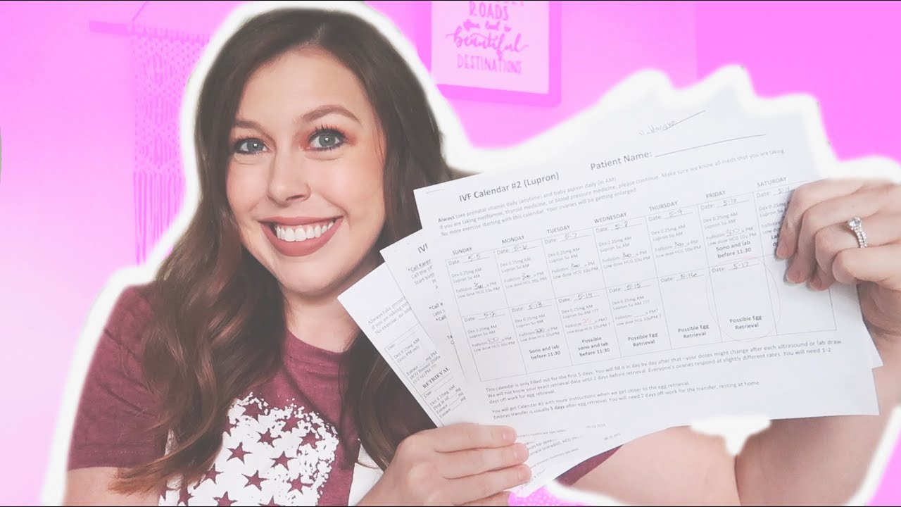 What An IVF Calendar REALLY Looks Like | My IVF Protocol - YouTube
