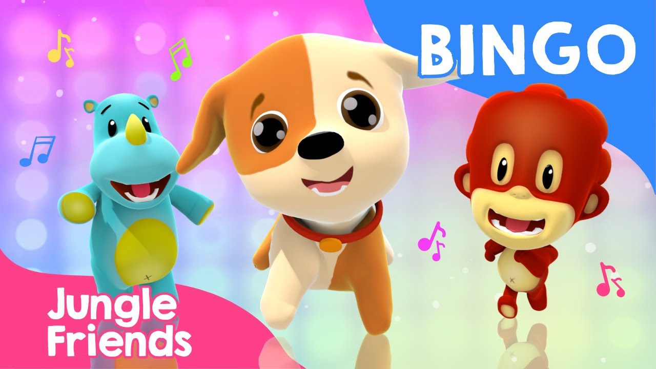 BINGO - 4K - Nursery Rhymes and Kids Song with Lyrics - YouTube