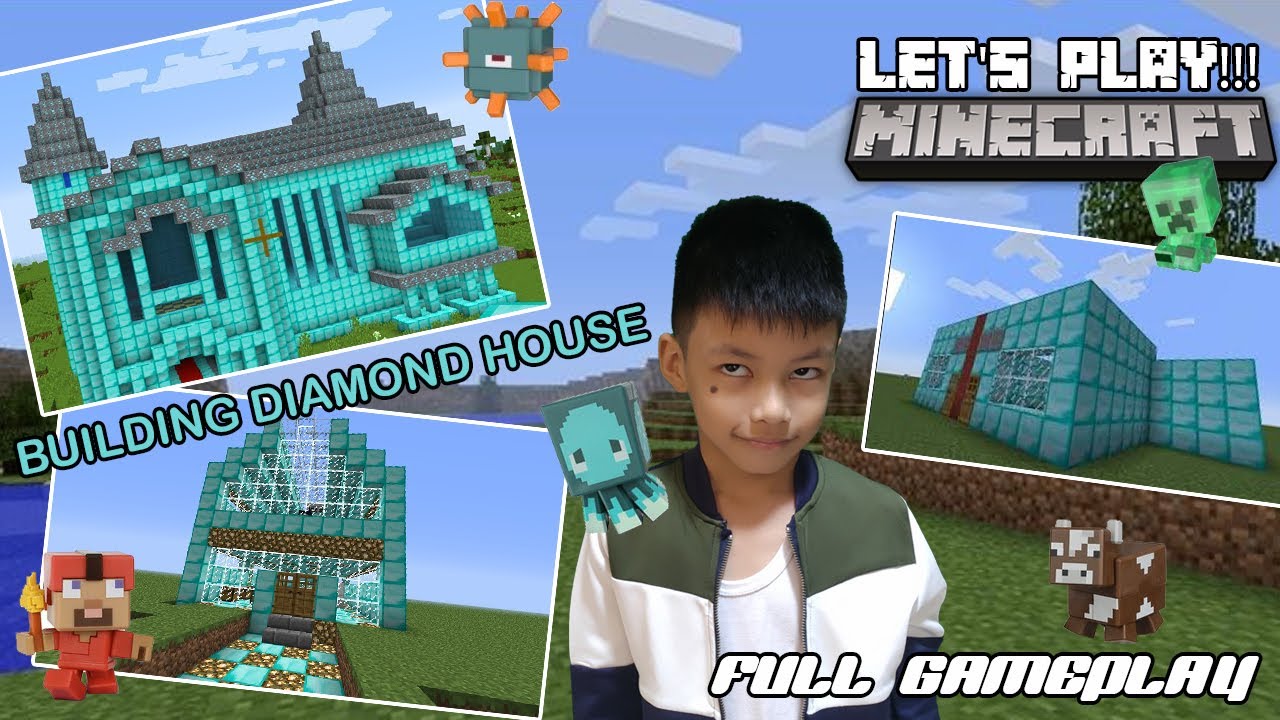 Easy way Building MINECRAFT DIAMOND HOUSE / Let's Go! #minecraft # ...