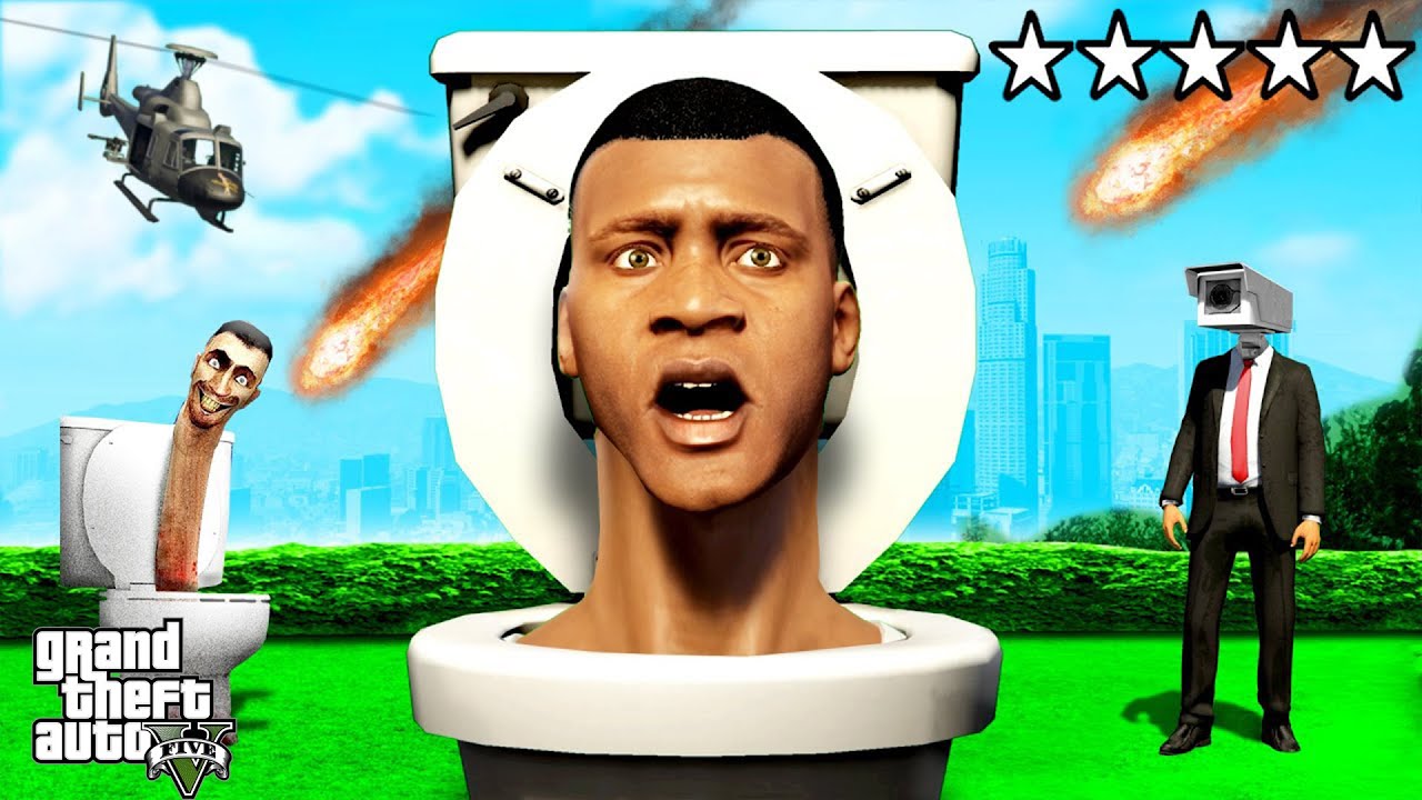 POSTAO SAM WC ŠOLJA, 24 SATA KAO SKIBIDI TOILET! *GTA V* #skibiditoilet ...
