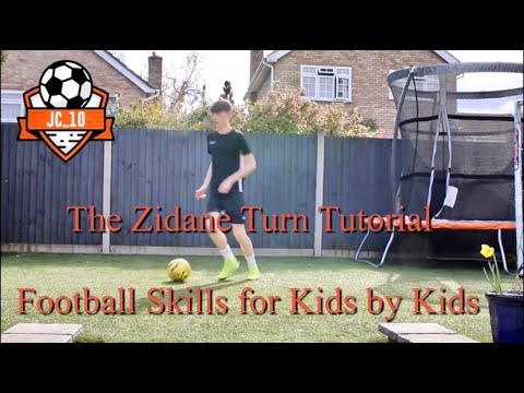 Football Skills for kids by Kids - How to do the Zidane Turn - YouTube