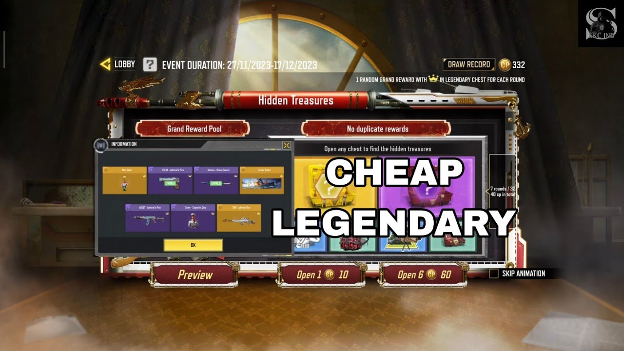 New Hidden Treasures CODM | Legendary SVD - Admiral Star | Epic Dame ...