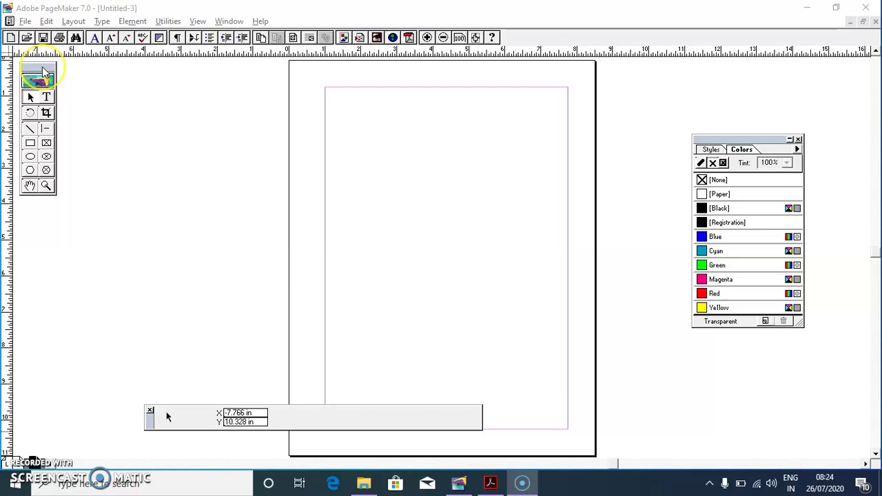 Tools in Pagemaker Tool box in tamil - YouTube