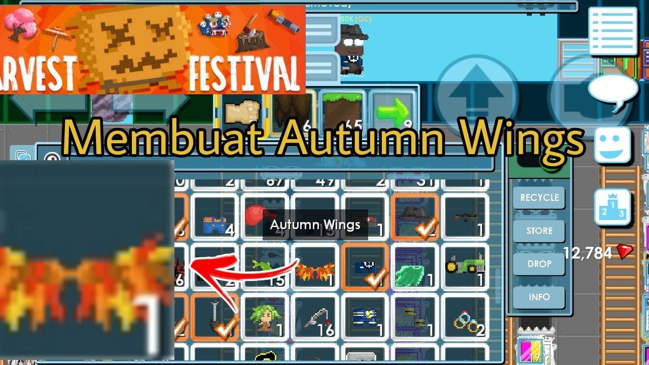 Making Autumn Wings I Growtopia Indonesia - YouTube