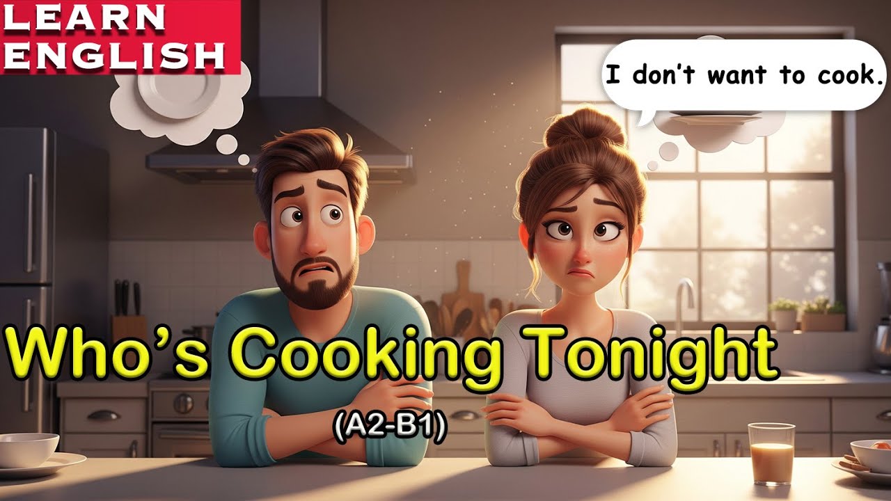 Who's Cooking Tonight | A2- B1 Listening Practice| Slow English - YouTube