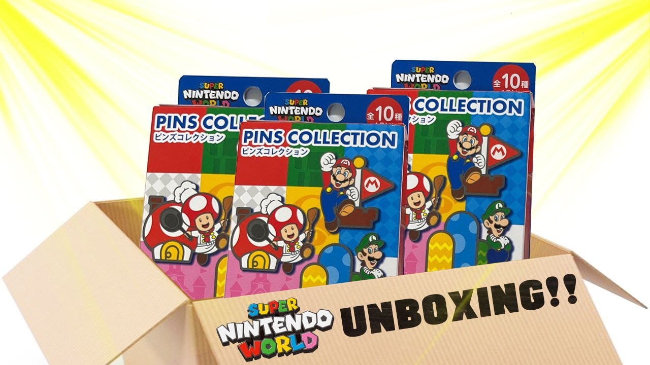Unboxing 13 Super Mario Pins Collection from UNIVERSAL STUDIOS JAPAN ...