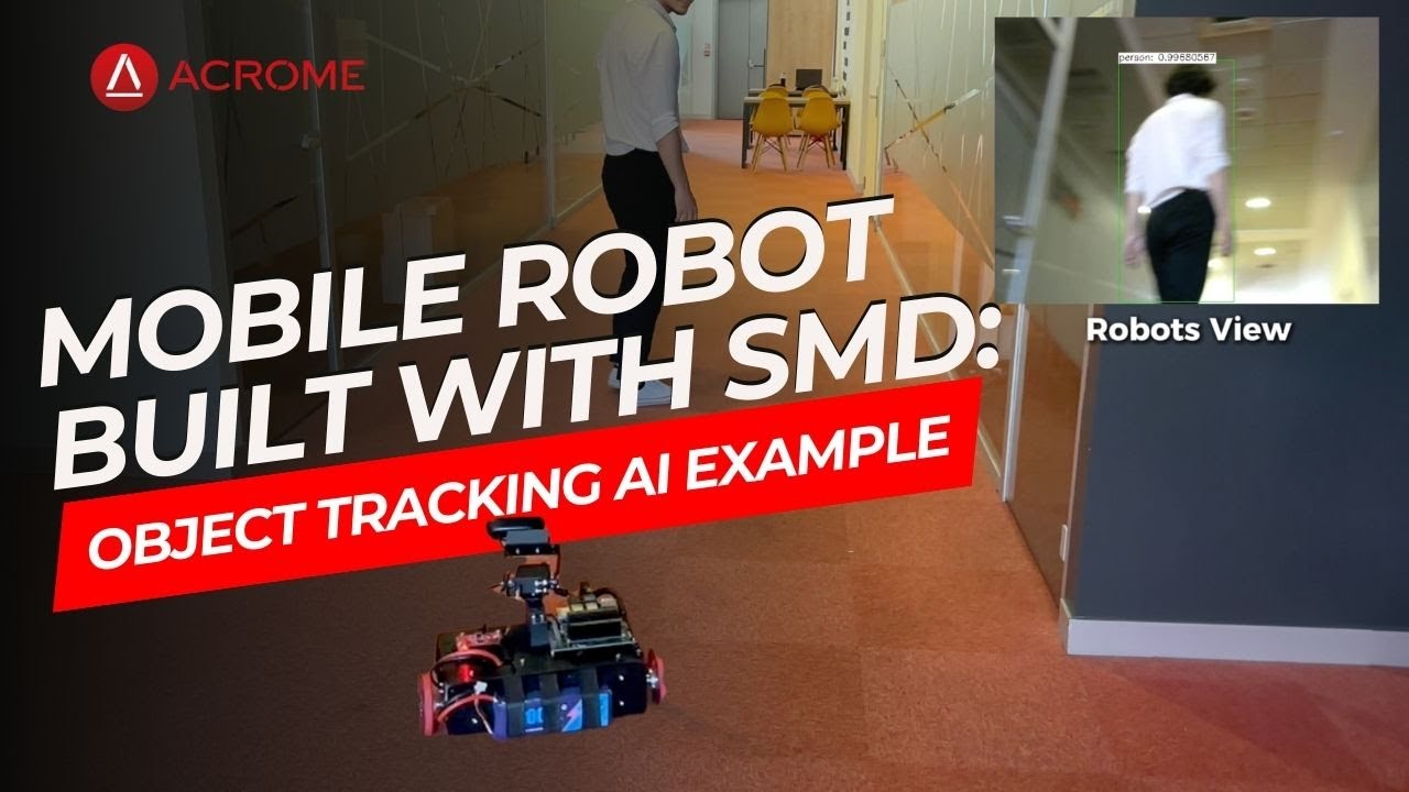 Mobile Robot built with SMD: Object Tracking AI Example - YouTube