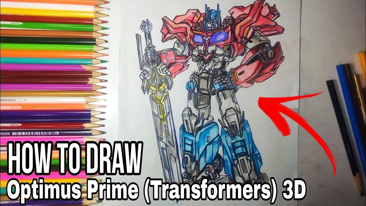 Drawing Optimus Prime in 3D is a complicated but rewarding task. Here ...