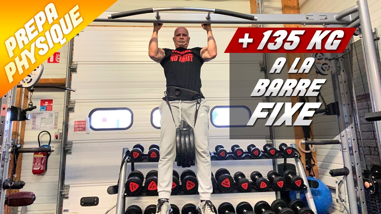 Weighted pull Up world record. Oldest 59 years . Total : 135 kg - YouTube