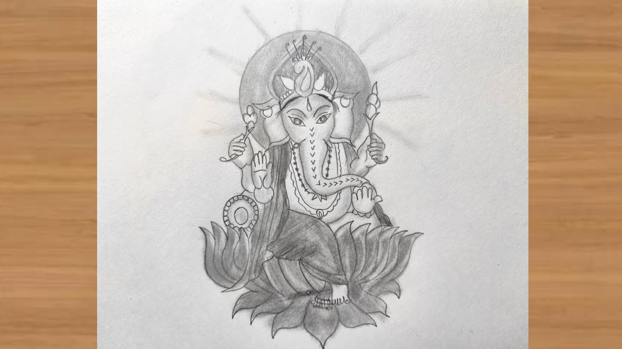 Ganesh Ji Ki Drawing 🙏 - YouTube