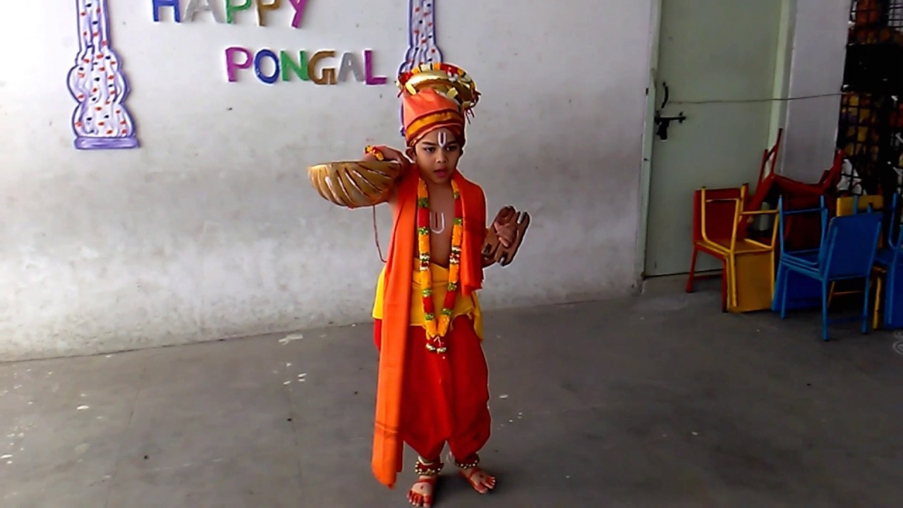 Abhiram in fancy dress as Haridasu - YouTube