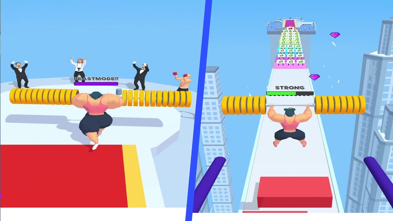 Weight Runner 3D 🏋💪 All Levels Gameplay WalkThrough Trailer Android,ios ...