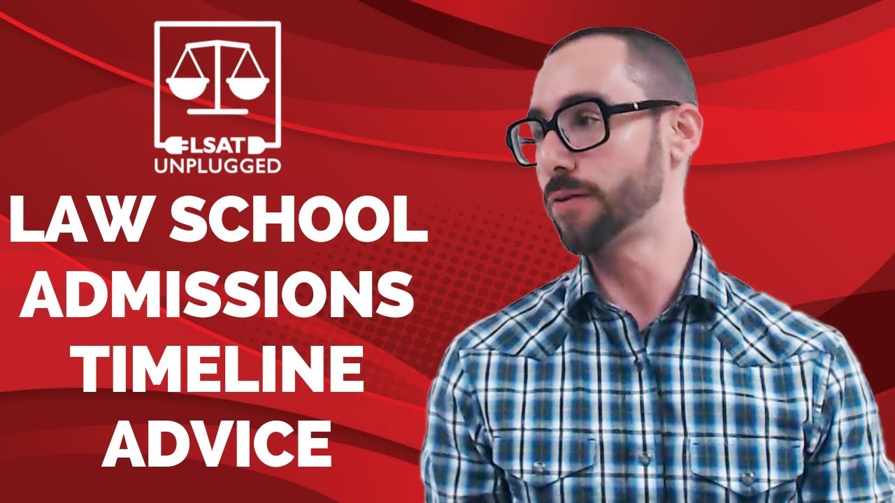 Law school admissions timeline advice - YouTube