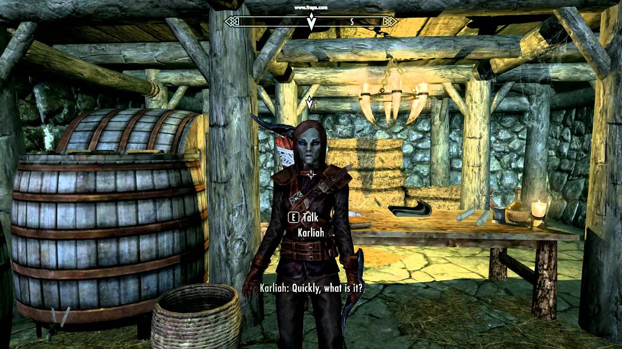 Skyrim - Thieves guild: The Pursuit, Meet Karliah at the Ragged Flagon ...