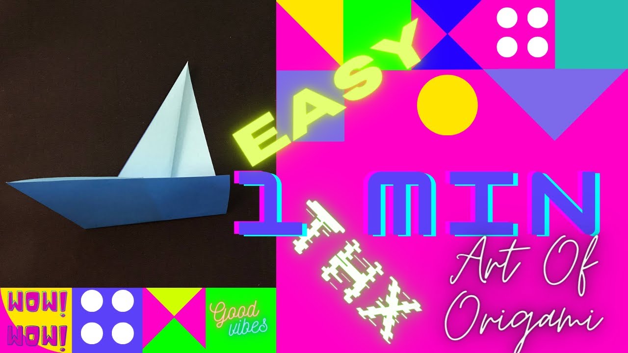 Origami Easy Paper Folding Boat - Origami de Barco - DIY - YouTube