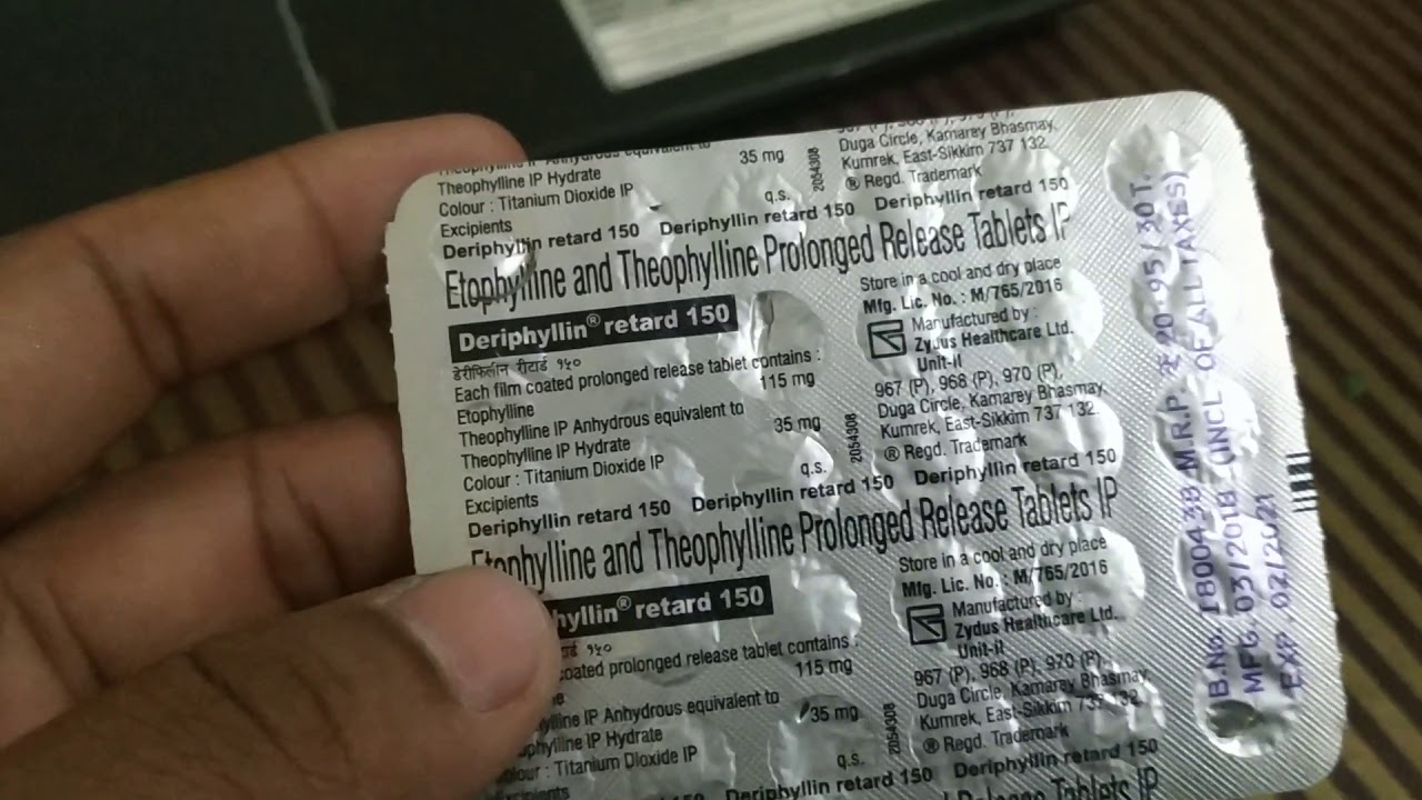 Deriphyllin retard 150 Tablets review in hindi (अस्थमा का 100% सफल ...