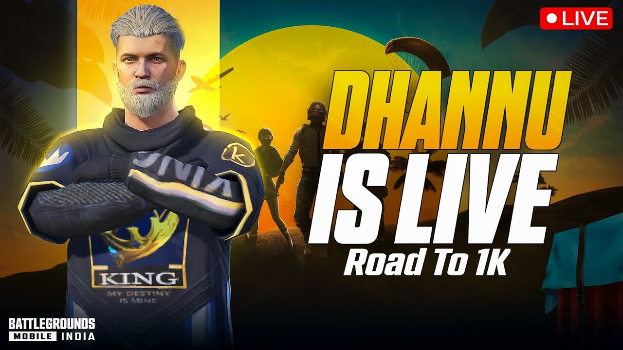 ROAD TO 1K DHANNU IS LIVE | #bgmi #marathistreamer #youtubedhannu# ...
