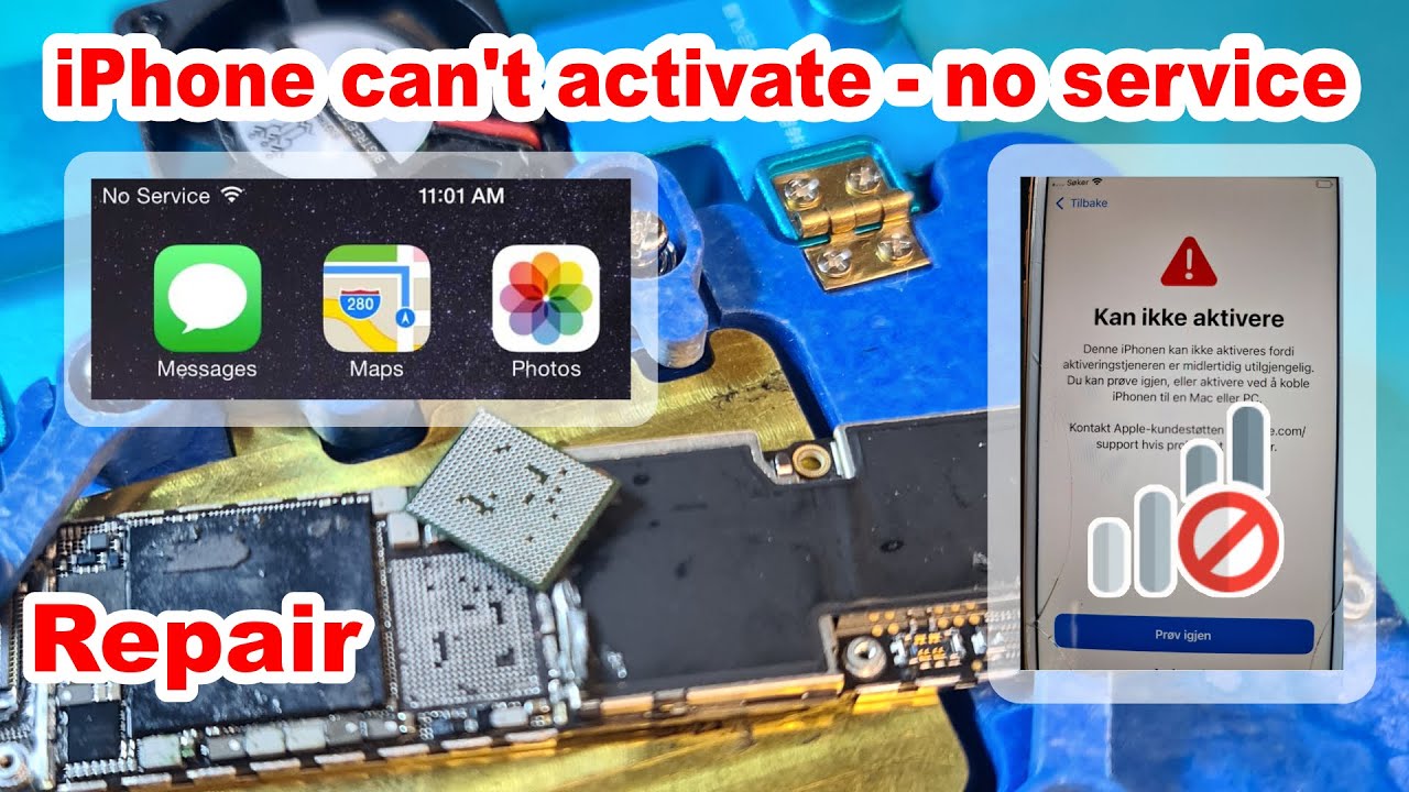 iPhone 8+ can't activate, no signal - Solution, repair step by step ...