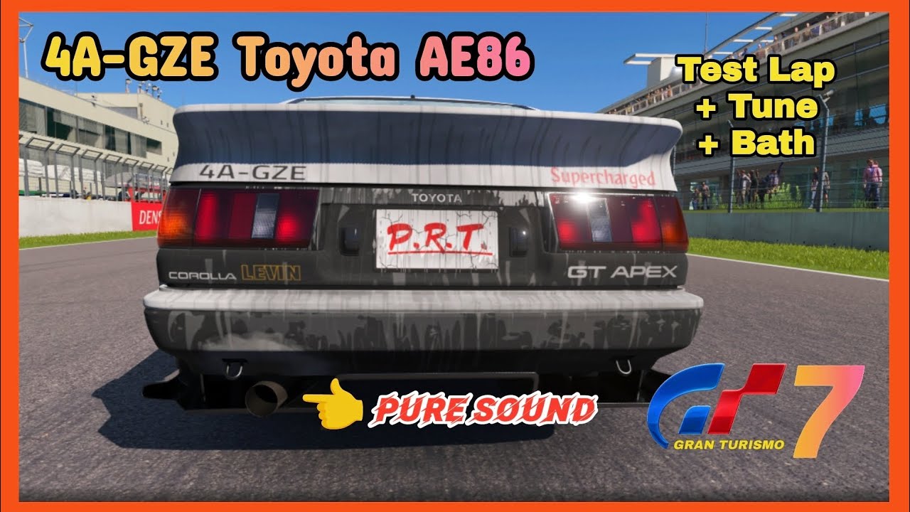 GT7 - Supercharged Toyota AE86: Pure Sound Lap / Tune / Bath & Touched ...