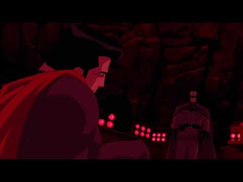 Batman dando uma surra no Superman
