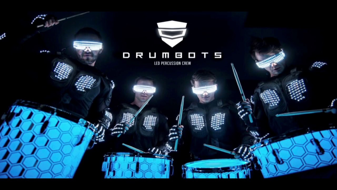 LED Drummers - Drumbots - YouTube