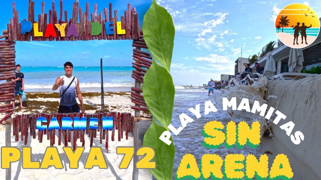 Playa de la 72, Playa mamitas sin arena y sin sargazo, paseo nocturno ...