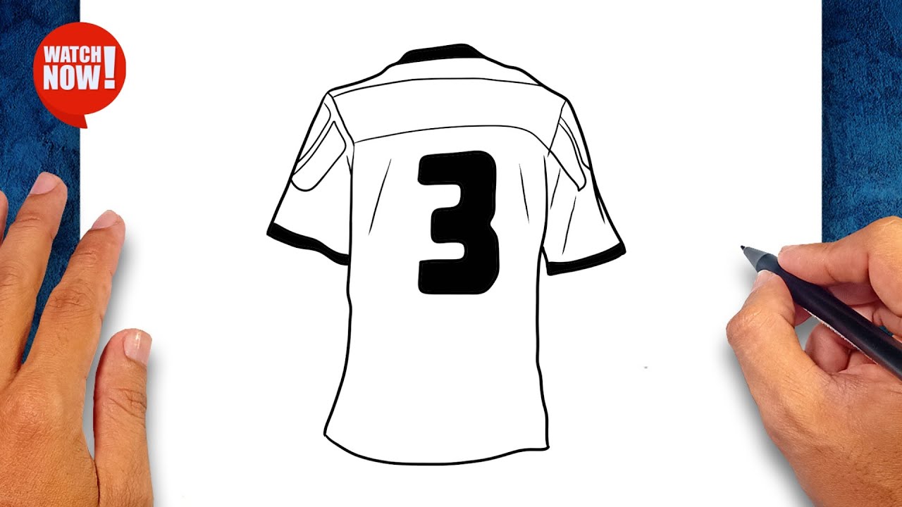 How to draw Football Jersey - YouTube