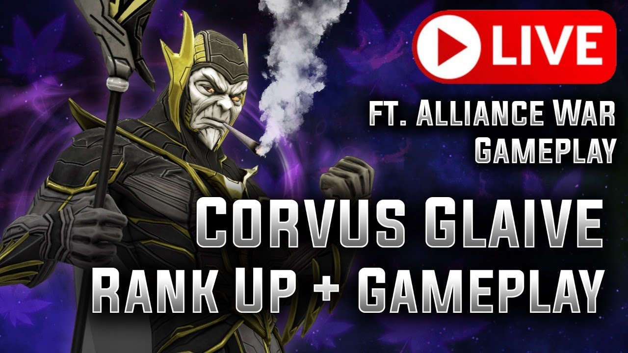 Corvus Glaive Rank Up + Gameplay! - MARVEL Strike Force - MSF - YouTube