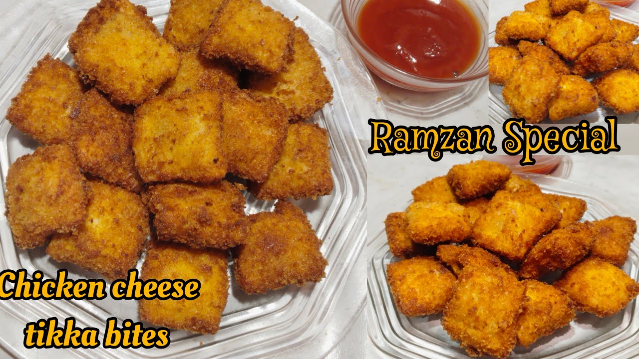 Chicken Tikka Bites Recipe | Ramzan Special | Make & freeze | cheesy ...