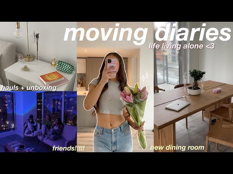 moving diaries ♡.•* new furniture & packages, living alone so far ...