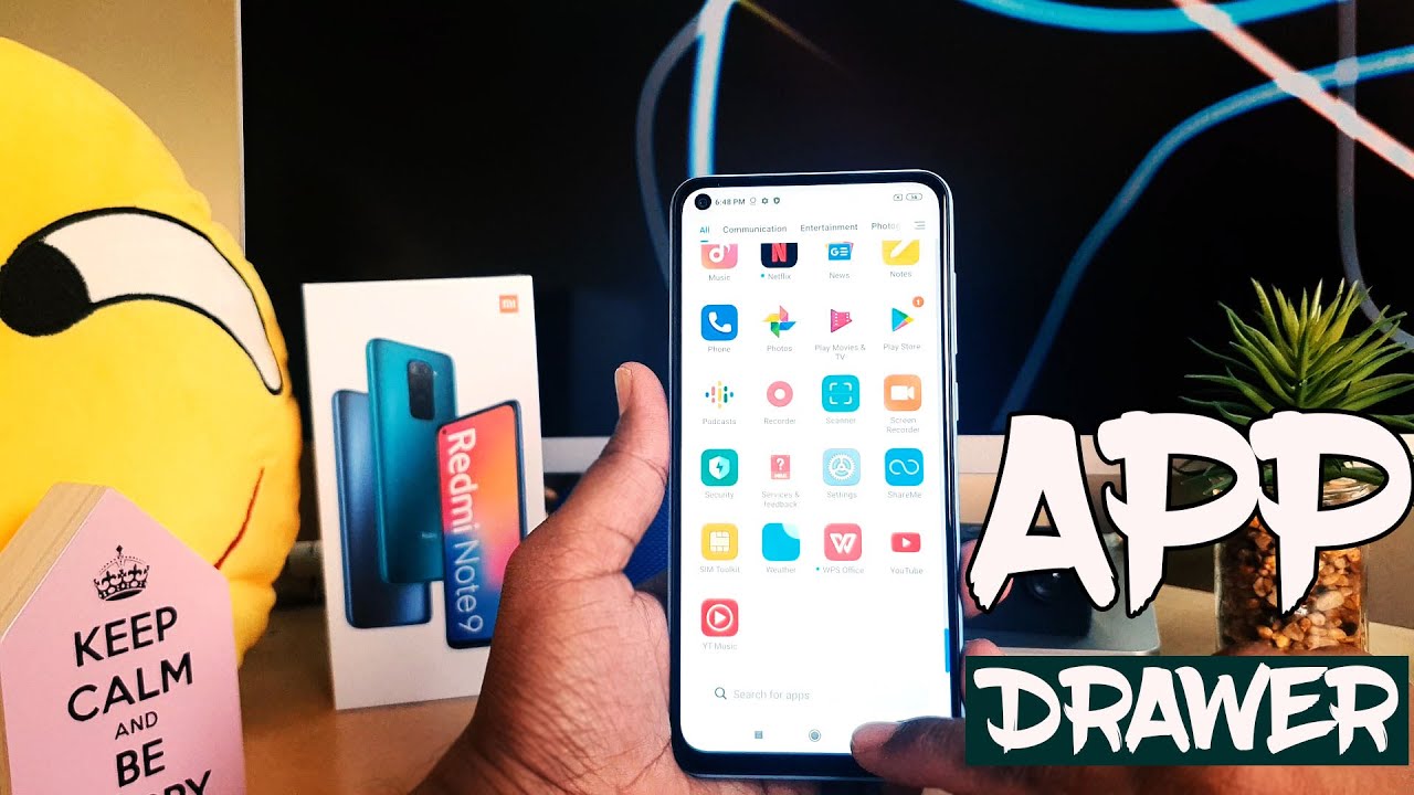 How To Enable App Drawer Mode on XIAMO Redmi Note 9 - YouTube