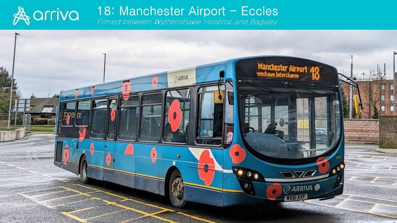 Nearing the end 😥 Arriva North West 18 service between Wythenshawe ...