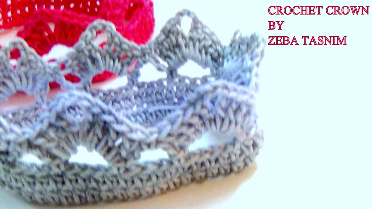 VERY EASY CROCHET CROWN-B - YouTube