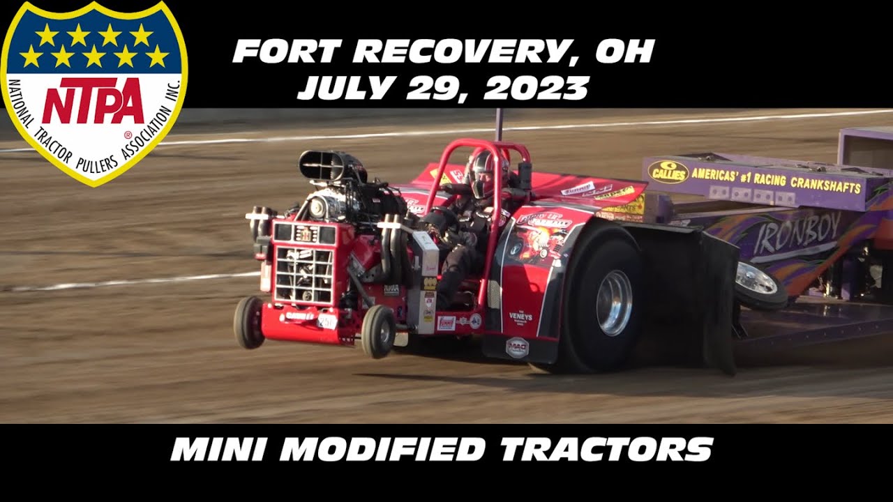 7/29/23 NTPA GN Fort Recovery, OH S3 Mini Modified Tractors - YouTube