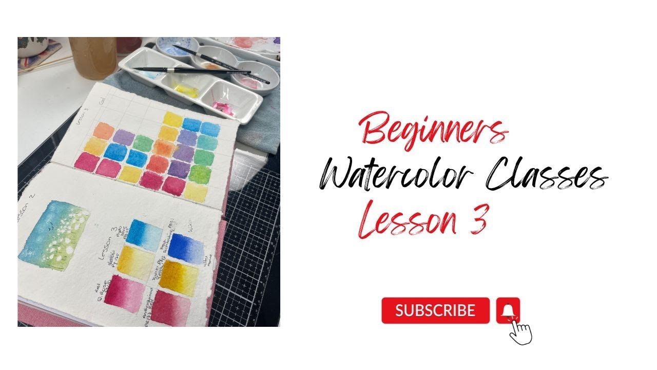 Watercolor class lesson 3 - YouTube