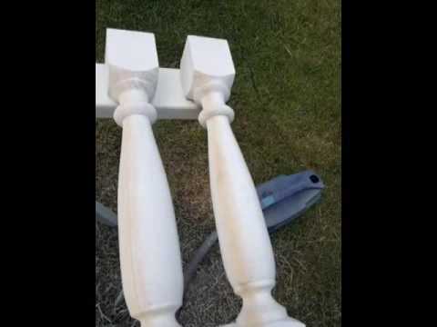 Painting Balusters with HVLP - YouTube