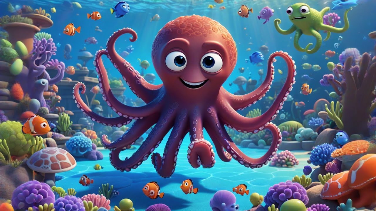 The Octopus Wore Eight Shoes 🐙👟 | Fun Counting Song for Kids | Learn ...