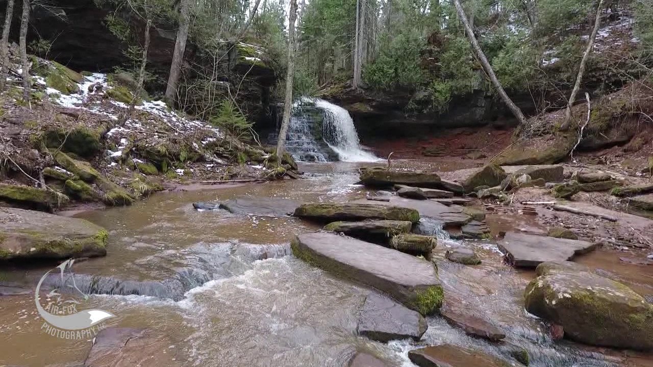Lost Creek Waterfalls near Cornucopia Wi - YouTube