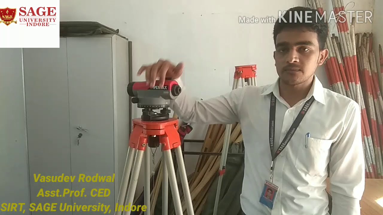 Basic parts and Temporary adjustment of Auto Level - YouTube