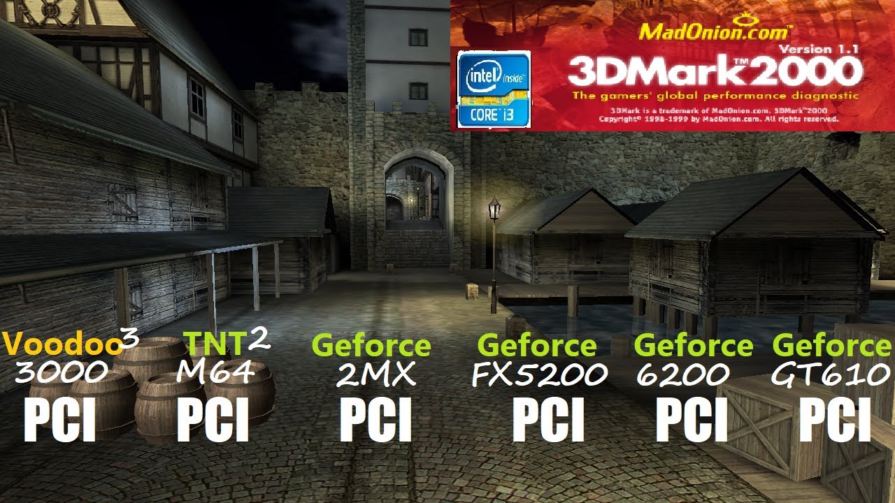 3D Mark 2000 PCI Graphics Card Comparison - Demo - YouTube