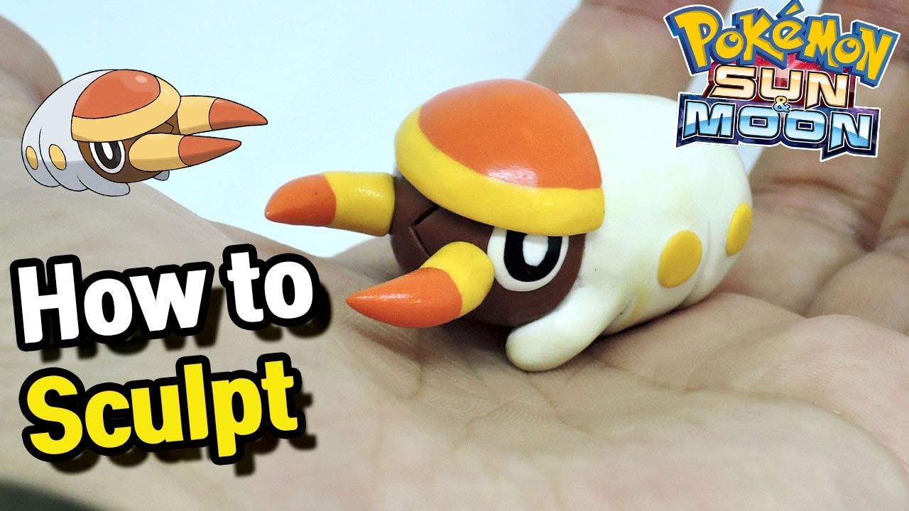 So Cute!! How to Sculpt Grubbin Bug-type Pokémon in Polymer Clay - YouTube