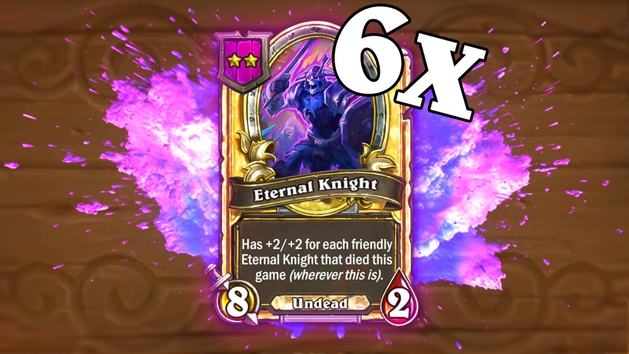 Proper Eternal Knight build | Hearthstone Battlegrounds - YouTube