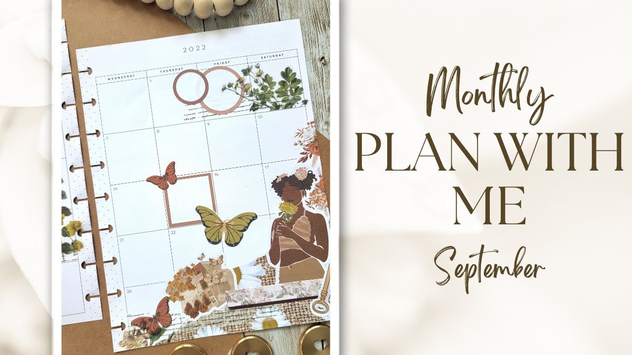 Plan With Me | September Monthly Home Planner | The Happy Planner - YouTube
