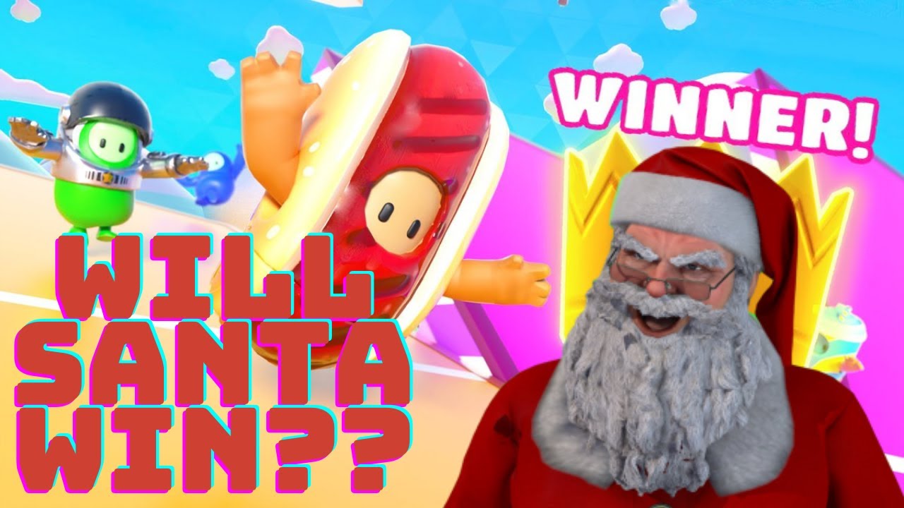 SANTA GETS ANGRY PLAYING FALL GUYS ! - YouTube
