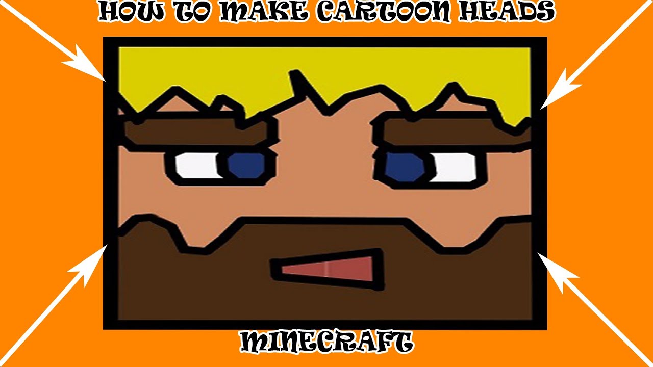 how to make cartoon minecraft pictures - YouTube