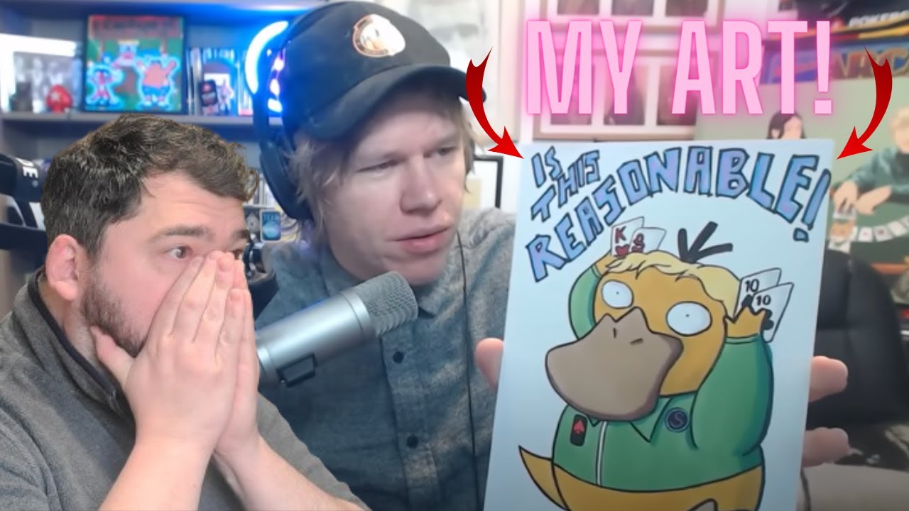 My FAVORITE Streamer REACTS to My ART! - YouTube