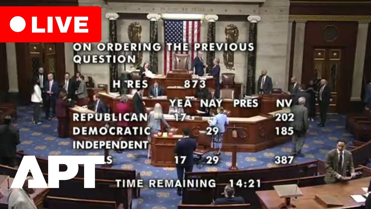 LIVE | House in Session to Vote on Ending Historic U.S. Government ...